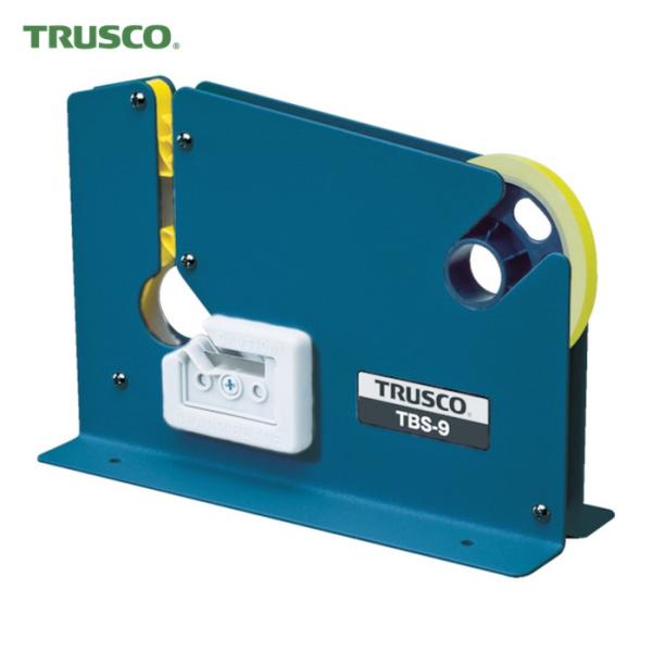 TRUSCO バッグシーラー|特長:回転型システムで、効率よく作業ができます。 袋のネック部分を、溝に通しシールができると同時に袋の口をきれいにカットできます。