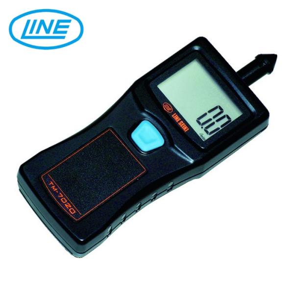 LINE 回転計|特長:接触測定型の回転計です。 0~6000。 0rpmの低速測定に対応しています。