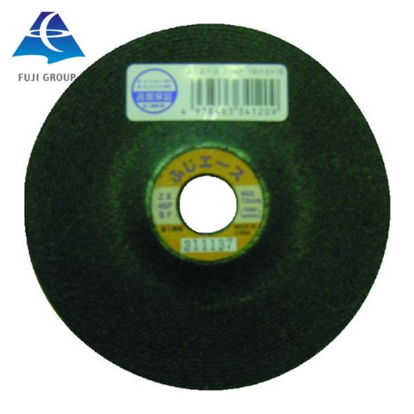 富士 オフセット型研磨用弾性砥石|特長:カサ型の形状で適度な弾力性があり、ステンレスにも優れた研削力を発揮します。