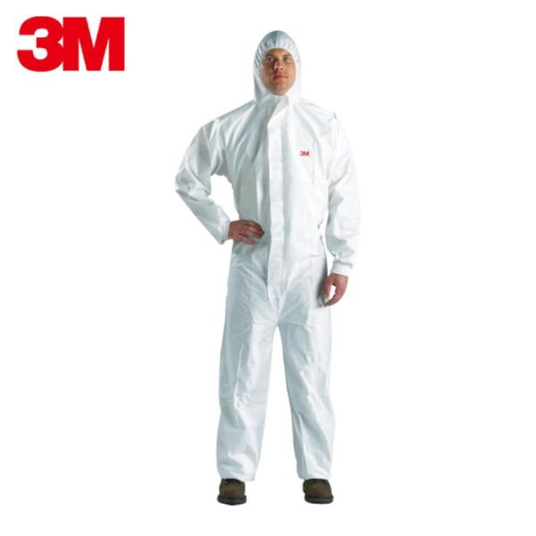 3M 化学防護服|特長:軽くて薄く、経済的な防護服です。 柔らかなポリエステルニットの袖口は快適性を高めます。