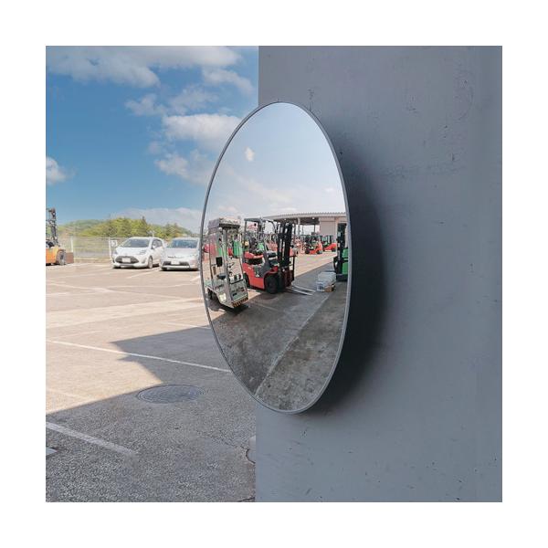 特長●フォークリフトオペレーターの目の高さに設置できるので、非常に見やすいです。●楕円形でスリムなので、シャッターのある所でも取り付け可能です。●動きながらの安全確認がスムーズにできます。用途●フォークリフトの安全確認と作業効率アップに。