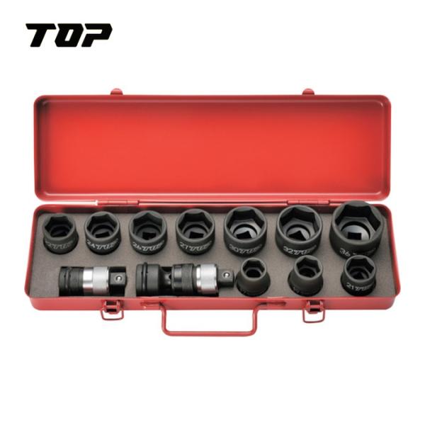 TOP インパクト用ソケットセット|特長:ワンタッチアダプター使用で作業効率アップ。