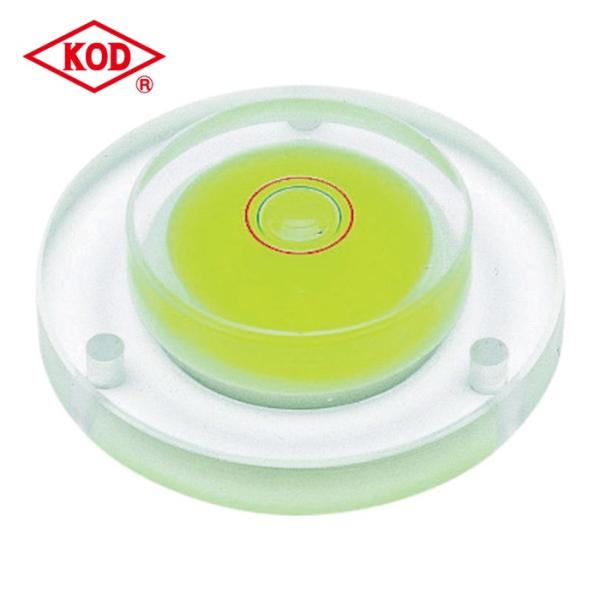KOD 樹脂製水平器|特長:機械、機器への取り付けに最適です。 取付穴付です。