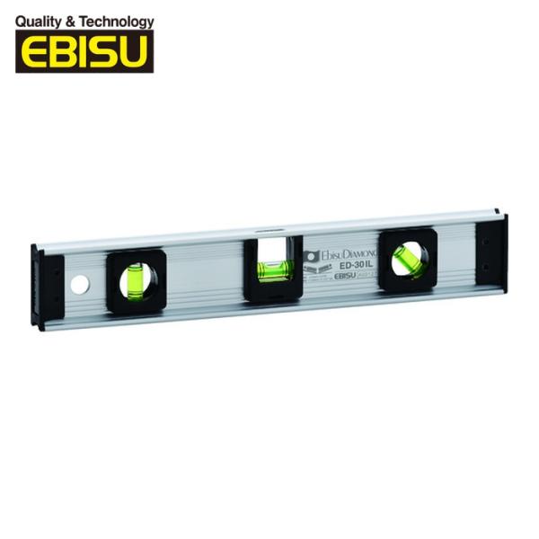 エビスダイヤモンド アルミ製水平器|特長:測定面がアーチ形状でねじれ・変形に強く、平面測定からパイプまで(φ19以上)測定できます。 測定基準面がU溝付でパイプなどが測定できます。 45°付で、法勾配の測定に大変便利です。