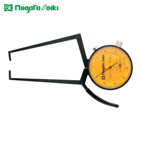 SK ダイヤルキャリパーゲージ|特長:外径測定に便利です。 小型軽量、ワンタッチ操作で作業時間を短縮します。 ショックプルーフ機構付です。