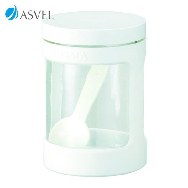 ASVEL 調味料ポット|特長:固体・液体を密閉できるガラスの保存容器です。 3色のプラスチックカバー付で、仕分け、分類に最適です。
