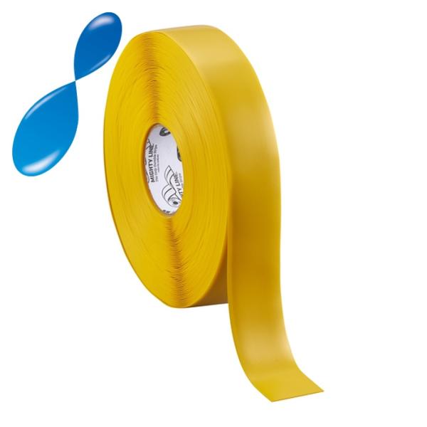 IWATA ラインテープ|特長:剥がれにくい、破れにくい、貼りやすいプロユース仕様です。 剥がしてものりが残りにくい粘着剤を使用しています。