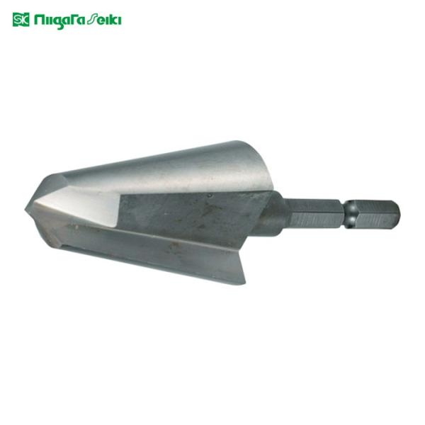 SK ステップドリル(六角軸タイプ)|特長:刀のような鋭い斬れ味、抵抗を感じない快速性と切削性です。 信頼の日本製です。 1本で広範囲の加工が可能です。