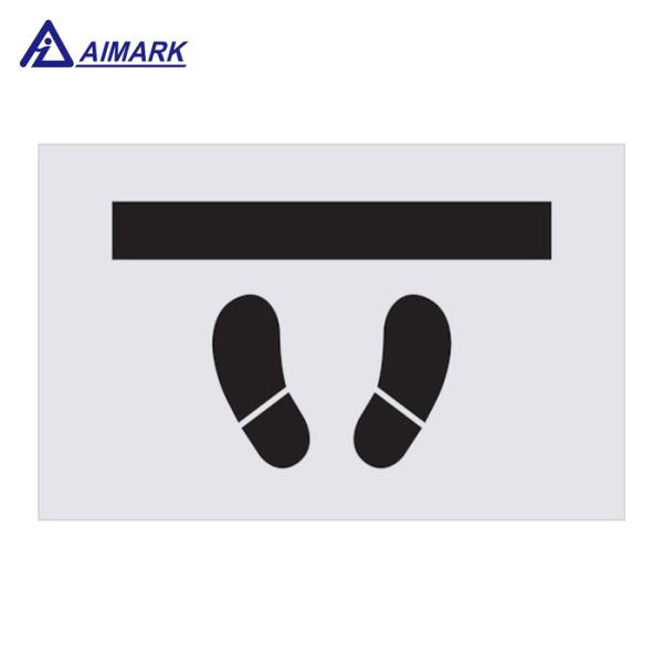 IM マーキングプレート|特長:吹付用のステンシルプレートです。 ポリプロピレンの薄い板のため曲面にそわせて使用することができます。 材質がポリプロピレンのため、使用後の処理も簡単です。