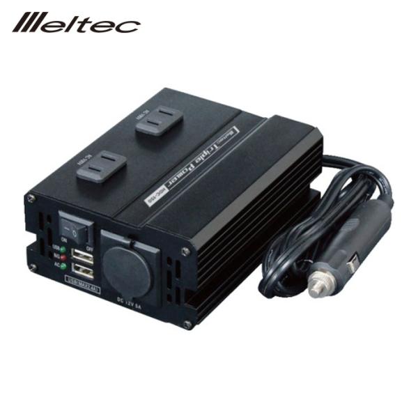 Meltec エンジンスターター|特長:24V車からAC100V・DC12V・USBが使えます。