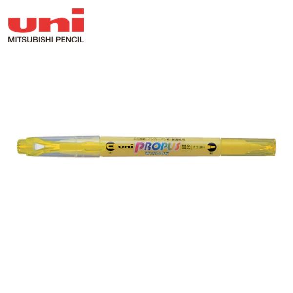 uni 蛍光ペン|特長:ペン先に窓があり先端が見えるため、はみ出し知らずの蛍光ペンです。