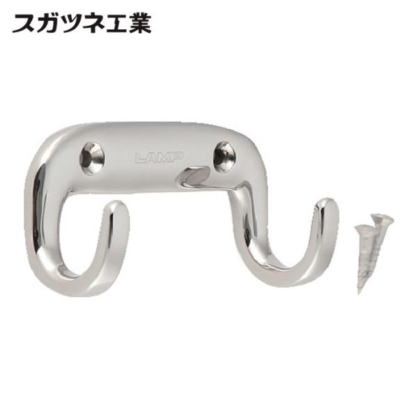 ・二股に分かれているので、1つで2つのものが掛けられます。・作業設備・生産設備・機械装置・オフィス内・病院施設など。・幅(mm):80・奥行(mm):32・高さ(mm):42・吊下荷重(N/kgf):200/20・A(mm):80・C(mm...