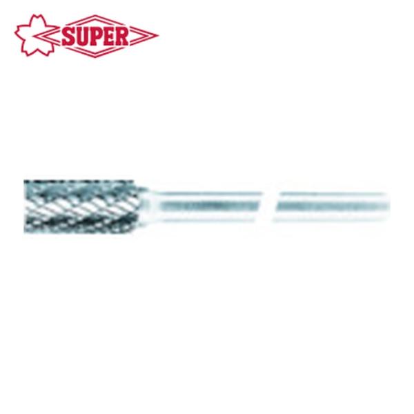 スーパー 超硬バー|特長:独自開発の刃形状により、高速回転使用時にバーが不用意に被切削物に喰いこんでしまうことがないため、滑らかに加工でき能力アップに貢献します。 ミドルシャンク:シャンク長80mm。