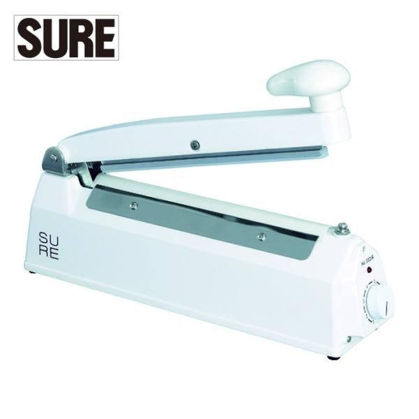 SURE 卓上シーラー|特長:シュリンクフィルムなどの溶断専用タイプです。