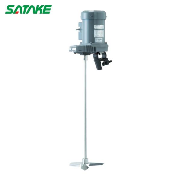 SATAKE かくはん機(据付タイプ)|特長:目的に応じて簡単に着脱可能なクランプ取り付けかくはん機で、電気用品安全法(PSE)対応機です。 PSE対応かくはん機は、電動機に過負荷保護装置を装備しており、電動機のオーバーロードなどによる焼損...