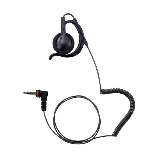 八重洲無線 トランシーバー用オプション|特長:伸縮するカールコードタイプ・耳かけ付き大型オープンエアー型。