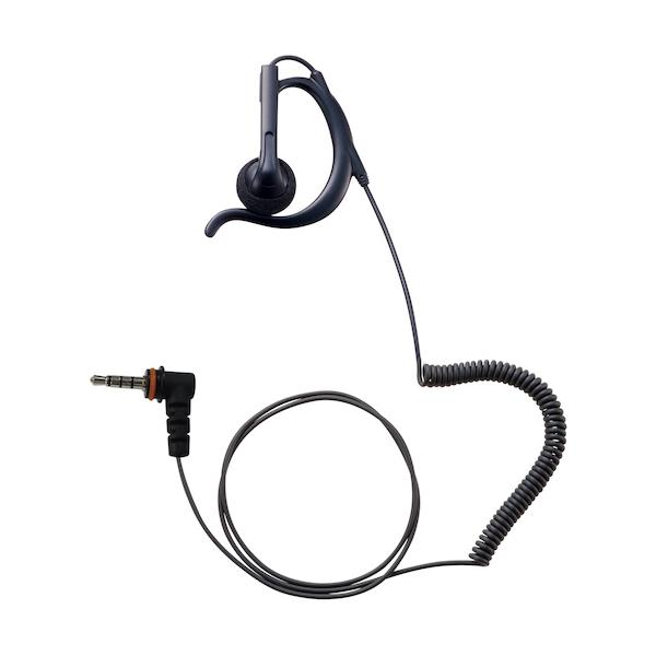 八重洲無線 トランシーバー用オプション|特長:伸縮するカールコードタイプ・耳かけ付きオープンエアー型。