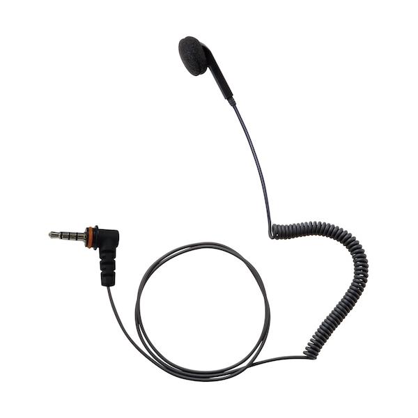 八重洲無線 トランシーバー用オプション|特長:伸縮するカールコードタイプ・インイヤーオープン型。