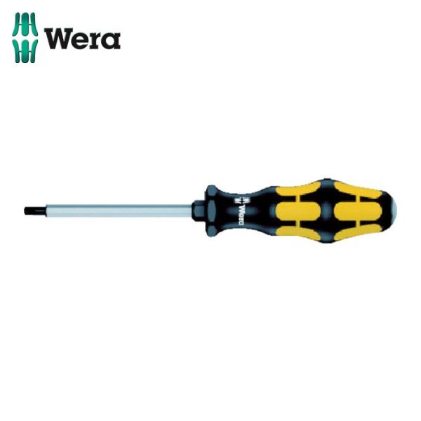 Wera グリップドライバー|特長:打撃可能な貫通ドライバーです。 スパナなどで強力に締め付けられるボルスター付です。 特殊なグリップ形状により、つかみやすさとフィット感を実現しています。