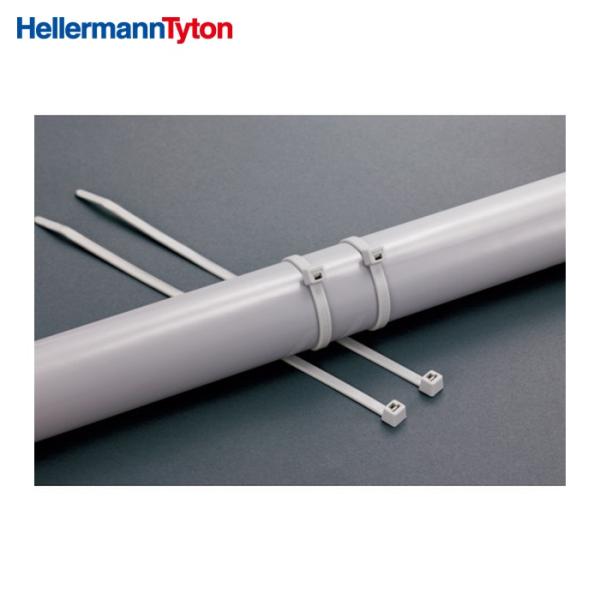 TYTON ケーブルタイ(屋内・屋外用)|特長:一般的な66ナイロン製耐候グレードの結束バンドは、紫外線しゃ蔽剤カーボンブラックを添加しているため黒色ですが、「ABシリーズ 耐候性カラータイ」は、白い外壁やエアコンホースの色に馴染みやすい、...