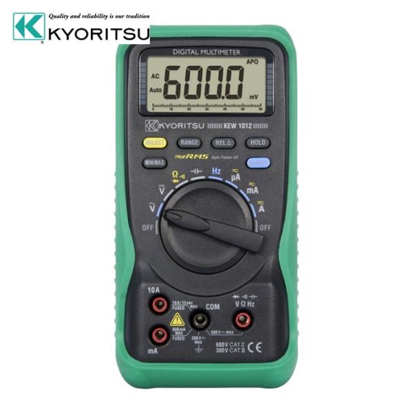 KYORITSU デジタルテスタ|特長:多機能型DMMです。 最小値/最大値の記録ができるMIN/MAX機能付です。 測定変位を表示するREL機能付です。