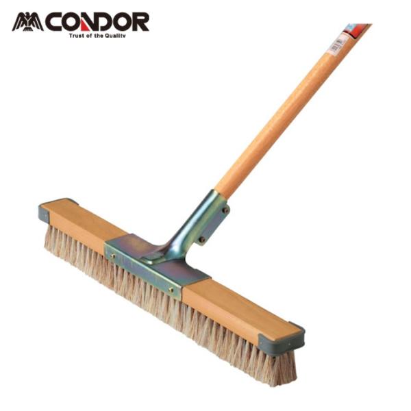 コンドル デッキブラシ|特長:体育館や廊下などのゴミ類を、押し集めて清掃できます。