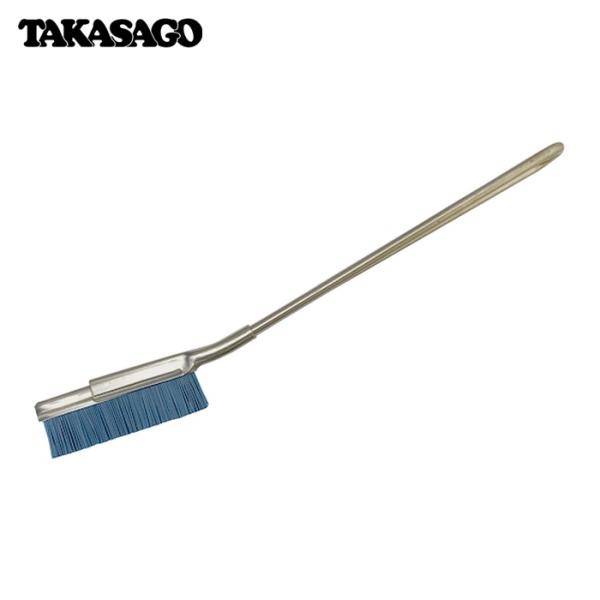 ・耐熱200°Cの毛材を使用しています。・本体が薄く毛が硬いため、ゴシゴシこすることができます。・色:青・耐熱温度(°C):200・線径(mm):0.5・全長(mm):215・HACCP対応清掃用品・本体:ステンレス 毛材:46ナイロン-ブ...