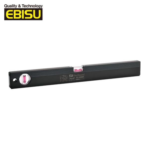 エビスダイヤモンド アルミ製水平器|特長:樹脂製フラット型サイドキャップ付で建材等を傷つけません。 水平気泡管は拡大レンズ付きで大変見やすく、精度調整機構付で便利です。 測定基準面がV溝付でパイプ等の測定ができます。