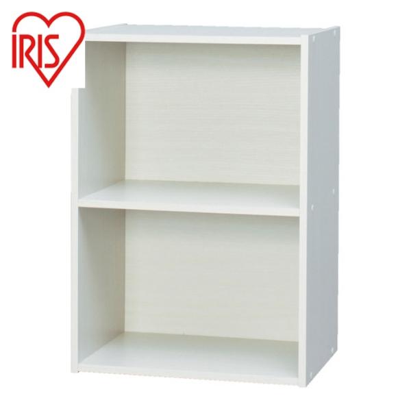 IRIS カラーボックス|特長:パーティクルボードの1枚板を使用しています。 2段タイプのCBボックスです。 棚には雑誌やカタログなど収納可能です。