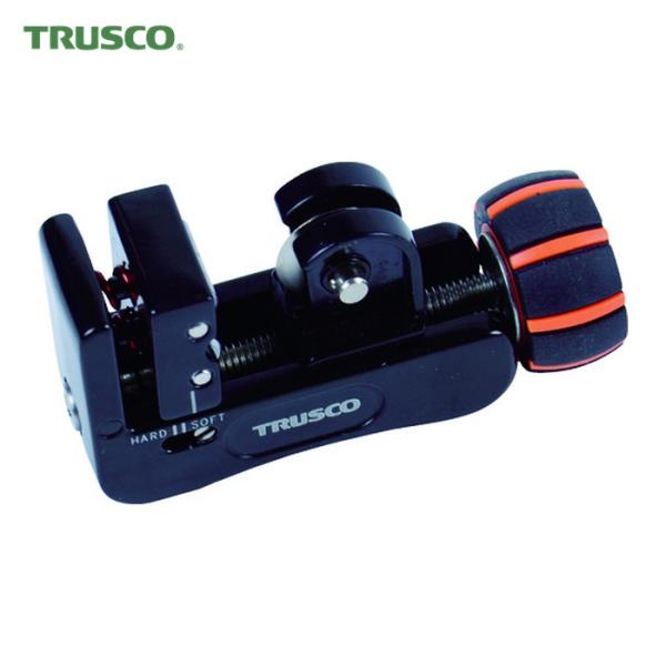 TRUSCO チューブカッター|特長:内蔵ばねで自動送り機能を実現し、作業効率が高まります。 驚異なカッティングスピード、完全な円形でないチューブでも自動で形状に合わせて切断ができます。
