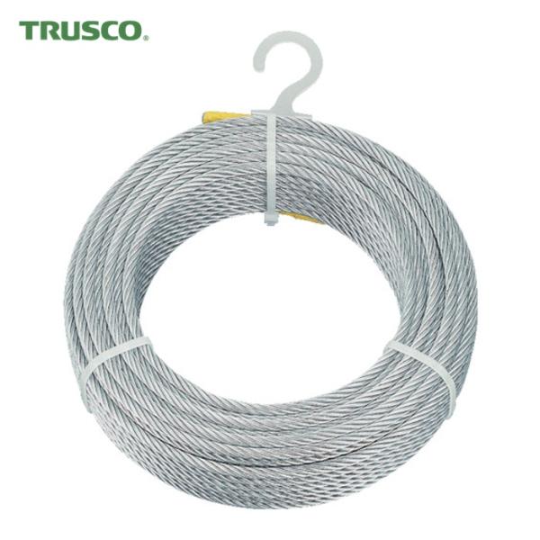 TRUSCO ワイヤロープ|特長:ワイヤロープの中で、耐食性を要求される場合に使われる一般的なワイヤロープです。