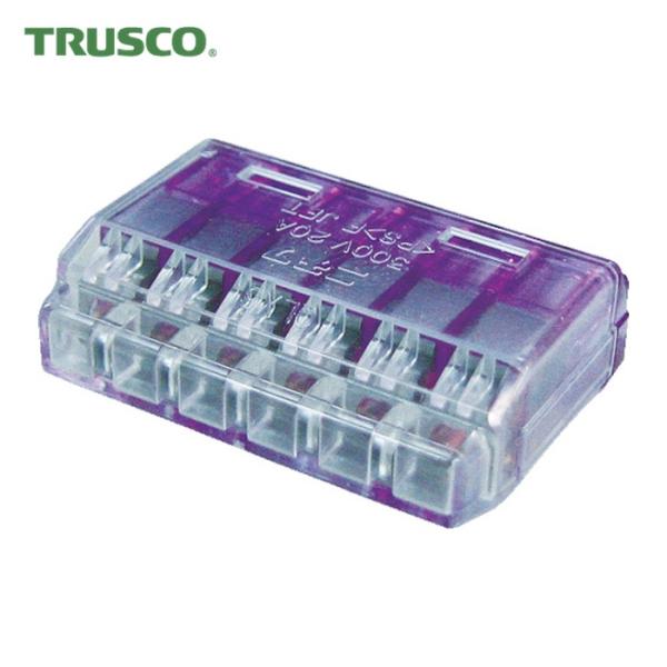 TRUSCO 配線接続用コネクタ|特長:独自の2点接触スプリング構造です。 透明カバーで結線が目視で確認できます。 JIS C2813(屋内配線用差込形電線コネクタ)適合品です。