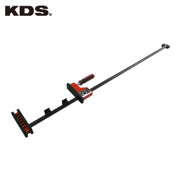 KDS バークランプ|特長:幅広ワイドパッドで平行に締め付けできます。 滑りにくく握りやすいハンドルです。