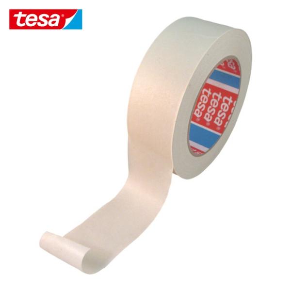 tesa 耐熱用マスキングテープ|特長:糊残りしにくく、汎用性に優れています。 低~中温の使用範囲で安定した物性を発揮します。 環境にやさしい無溶剤型クレープテープです。