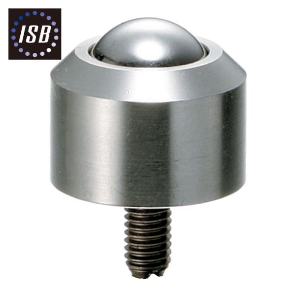 ISB 上向用ボールキャスター|特長:プレス成型品よりも高精度・高荷重です。 上向使用。 ボルト一体型。