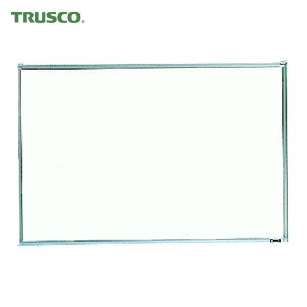 TRUSCO ホワイトボード(無地)|特長:スライド式吊金具2個付ですので壁掛けも可能です。