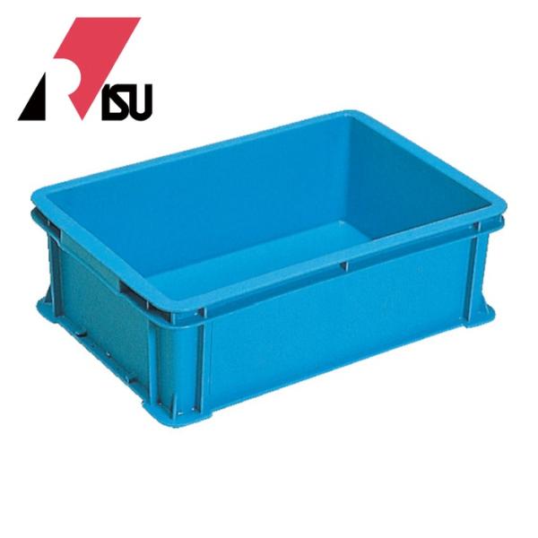 RISU ボックス型コンテナ|特長:袋取っ手と下フランジを設けた持ち運びの便利なコンテナです。