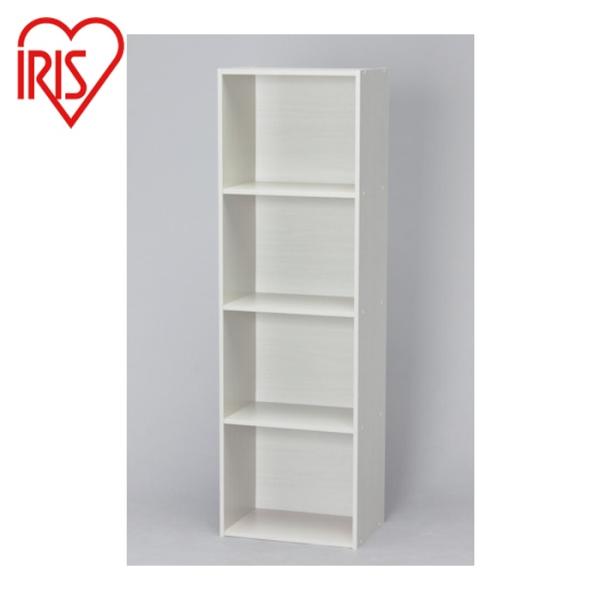 IRIS カラーボックス|特長:A4サイズの本やファイルなどを立てた状態で収納できます。 4段タイプのCBボックスです。