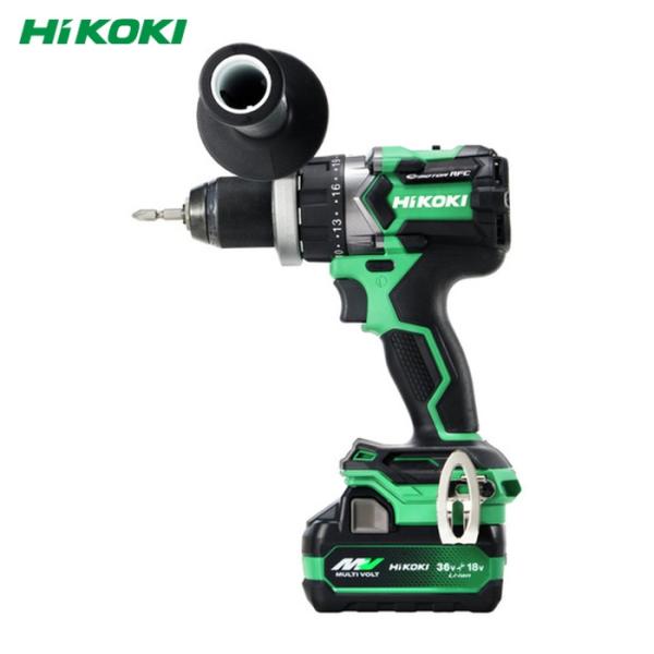 HiKOKI 充電ドリルドライバー|特長:最大トルク140N・mへの性能アップにより、重負荷作業をもっと楽にできるようになりました。 発熱に強い高耐久設計により連続作業でも止まりにくいです。 角度検出による振り回され軽減機能(RFC)搭載し...