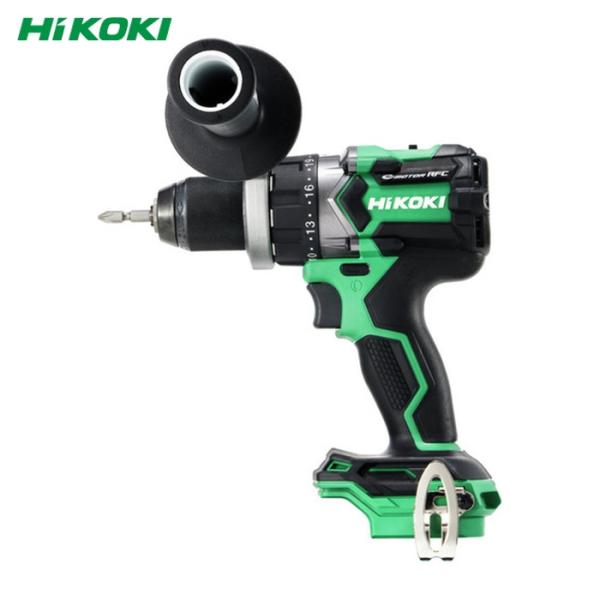 HiKOKI 充電ドリルドライバー|特長:最大トルク140N・mへの性能アップにより、重負荷作業をもっと楽にできるようになりました。 発熱に強い高耐久設計により連続作業でも止まりにくいです。 角度検出による振り回され軽減機能(RFC)搭載し...