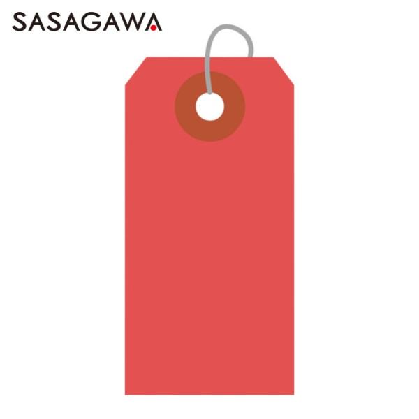 ササガワ 荷札|特長:大容量の業務用カラー荷札です。
