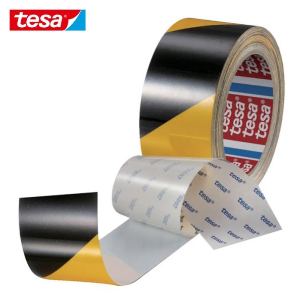 tesa ラインテープ|特長:耐久性、耐摩耗性に優れ、テープ表面に傷や汚れがつきにくいです。