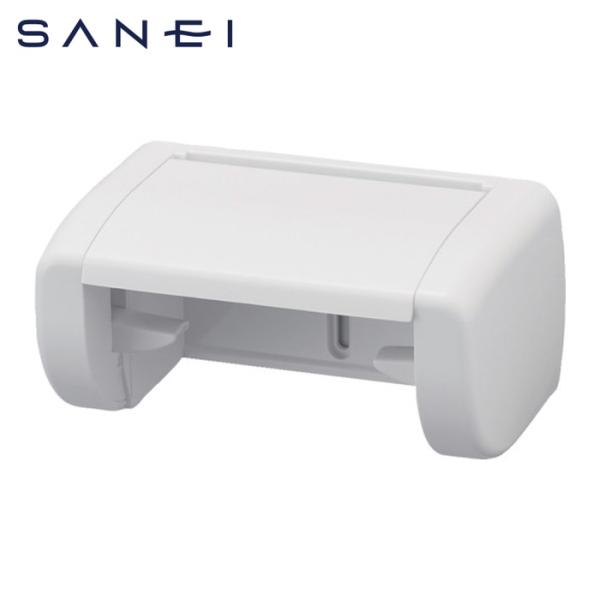 SANEI トイレットペーパーホルダー|特長:フックがバネで90°動くので、トイレットペーパーをワンタッチで収納できます。 芯なしタイプのぺーパーの対応の細軸シャフトが付属しています。 使用しないときは、ぺーパーホルダー内にシャフトを収納で...