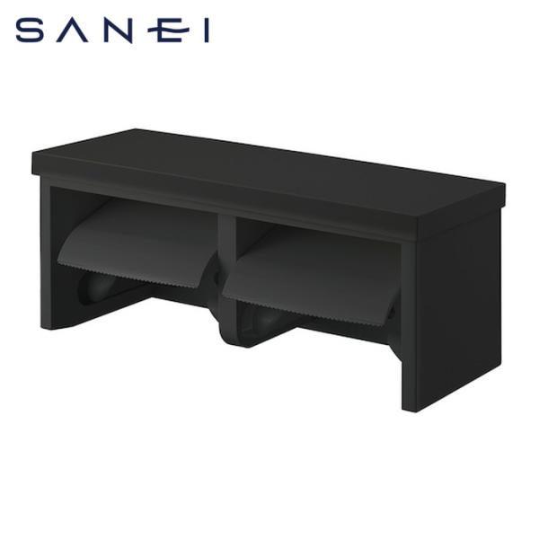 SANEI トイレットペーパーホルダー|特長:ペーパーの減りが早い大家族や在宅時間の長いご家庭にもおすすめです。 シングルロールとダブルロールの使い分けや、ストックとしてご使用いただけます。 樹脂製の棚付きなので、小物やスマホなどをちょっと...