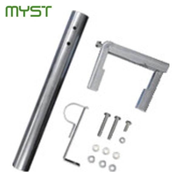 MYST 屋内外両用安全ミラー|特長:ガレージミラー取付専用金具です。 ブロック塀の上にガッチリ固定します。