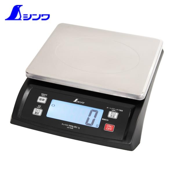・文字高30mmで大きく見やすい液晶を採用しました。・風袋引機能付で容器の重さを引いた測定ができます。・使用する地域に合わせて重力加速度を設定できます。・個数計量機能付です。・オートパワーオフ機能付です。・バックライト機能付です。・ステンレ...