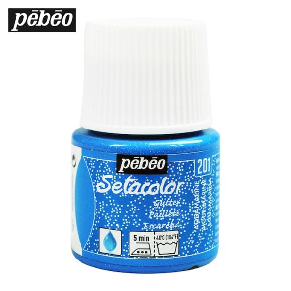 Pebeo 多目的塗料|特長:美しい透明感のある、ラメが入った色鮮やかな発色です。
