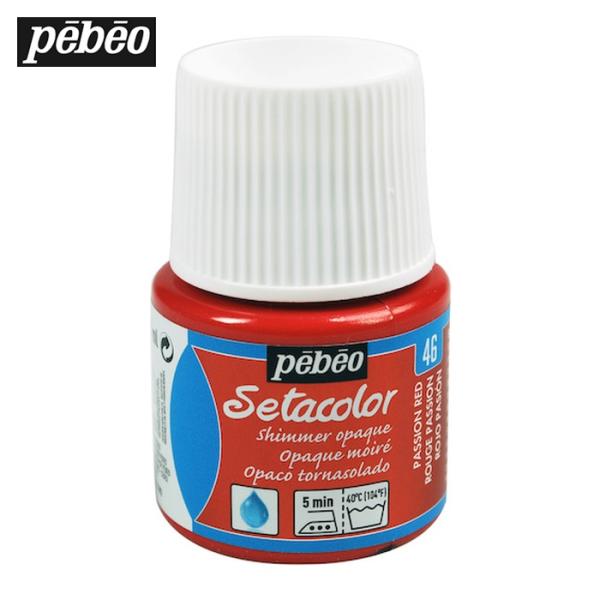 Pebeo 多目的塗料|特長:濃色生地にも発色し、キラキラとした上品な光沢のある不透明色です。