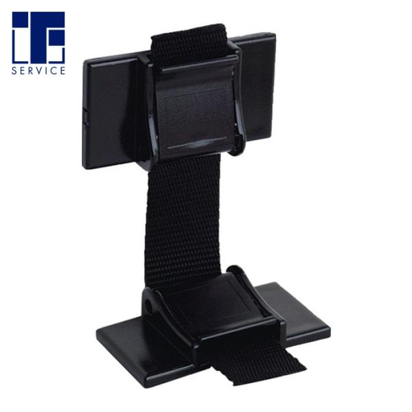 ティーエフサービス 落下・転倒防止用品|特長:強力粘着で固定し対象物の落下・転倒を防止します。 バックル式でベルトを外せば移動・清掃が簡単にできます。