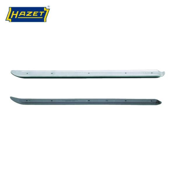 HAZET タイヤレバー|特長:ダブルT構造の本体は、負荷によるしなりや歪みを起こしません。 クロムバナジウム独特の軽さと力強さが特徴です。 ホイールを保護する樹脂プロテクター付です。
